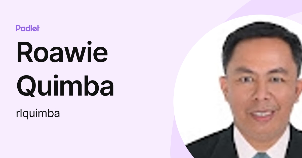 Roawie Quimba (rlquimba) profile | Padlet