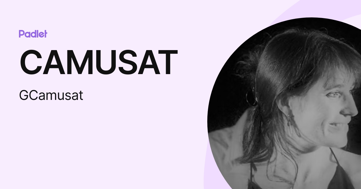 CAMUSAT (GCamusat) profile | Padlet