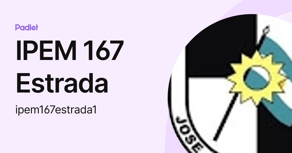 IPEM 167 Estrada (ipem167estrada1) profile | Padlet