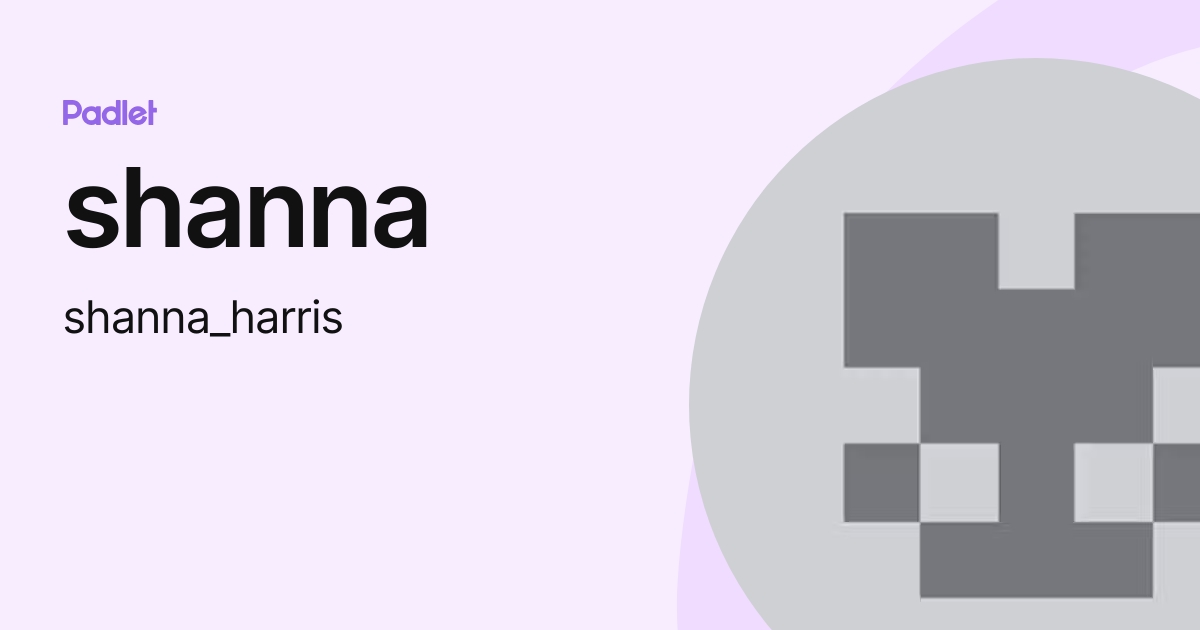 shanna (shanna_harris) profile | Padlet