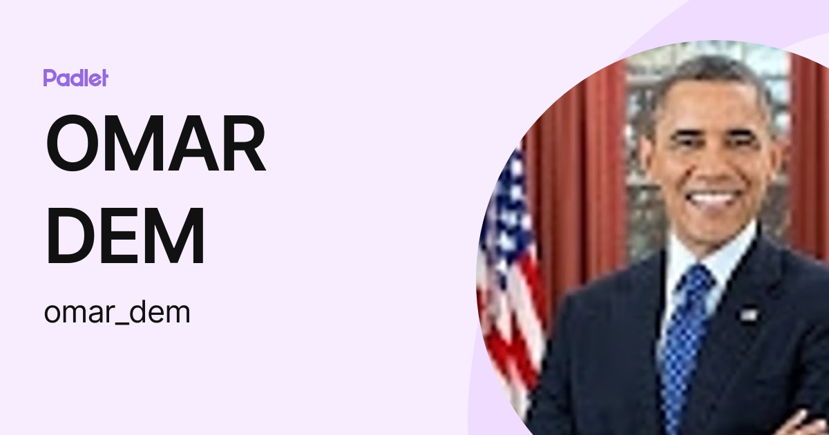 OMAR DEM (omar_dem) profile | Padlet