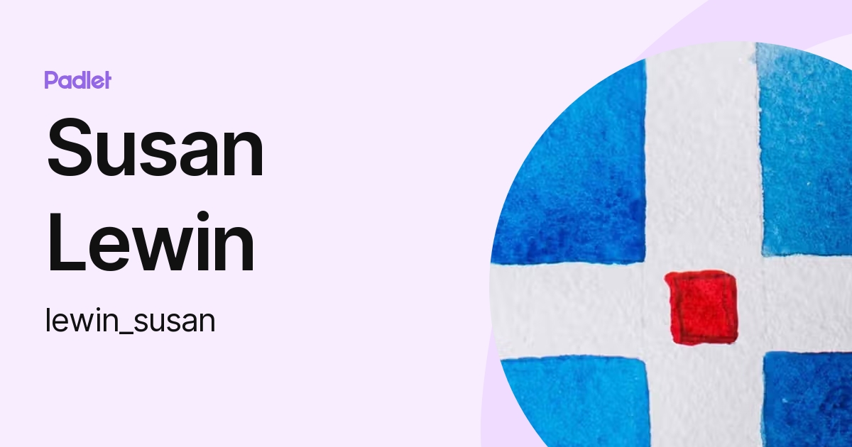 Susan Lewin (lewin_susan) profile | Padlet