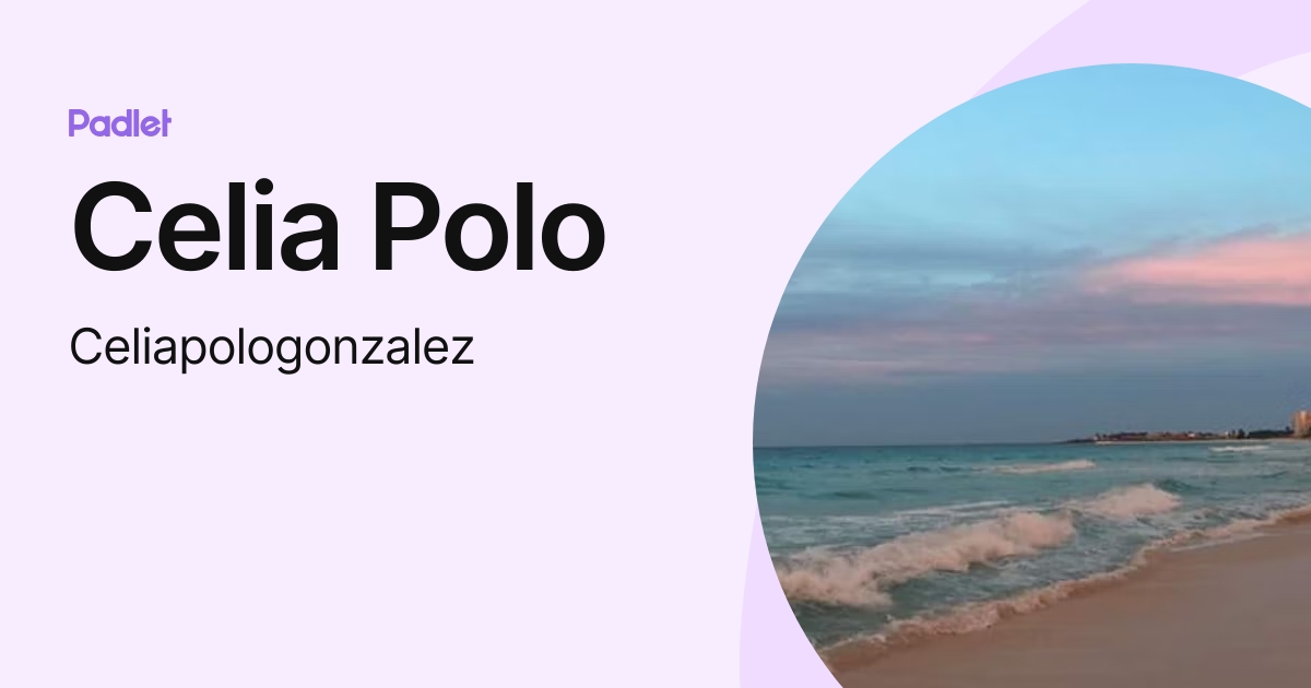 Celia Polo (Celiapologonzalez) profile | Padlet