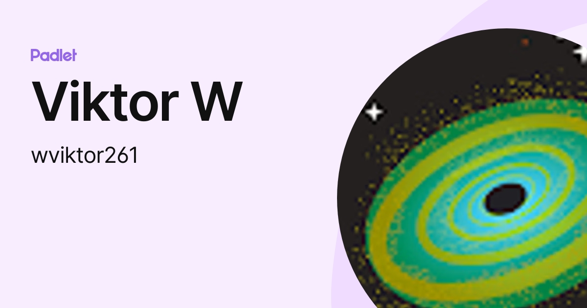 Viktor W (wviktor261) profile | Padlet