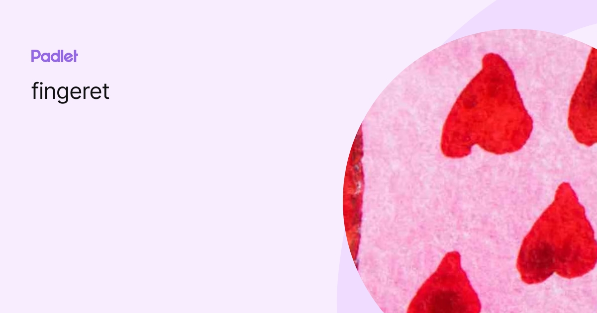 fingeret profile | Padlet