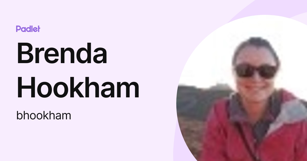 Brenda Hookham (bhookham) profile | Padlet
