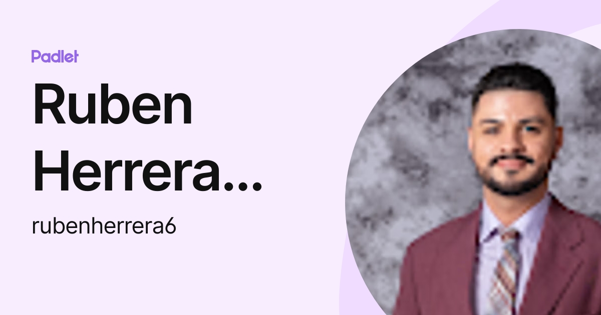 Ruben Herrera Barquero (rubenherrera6) profile | Padlet