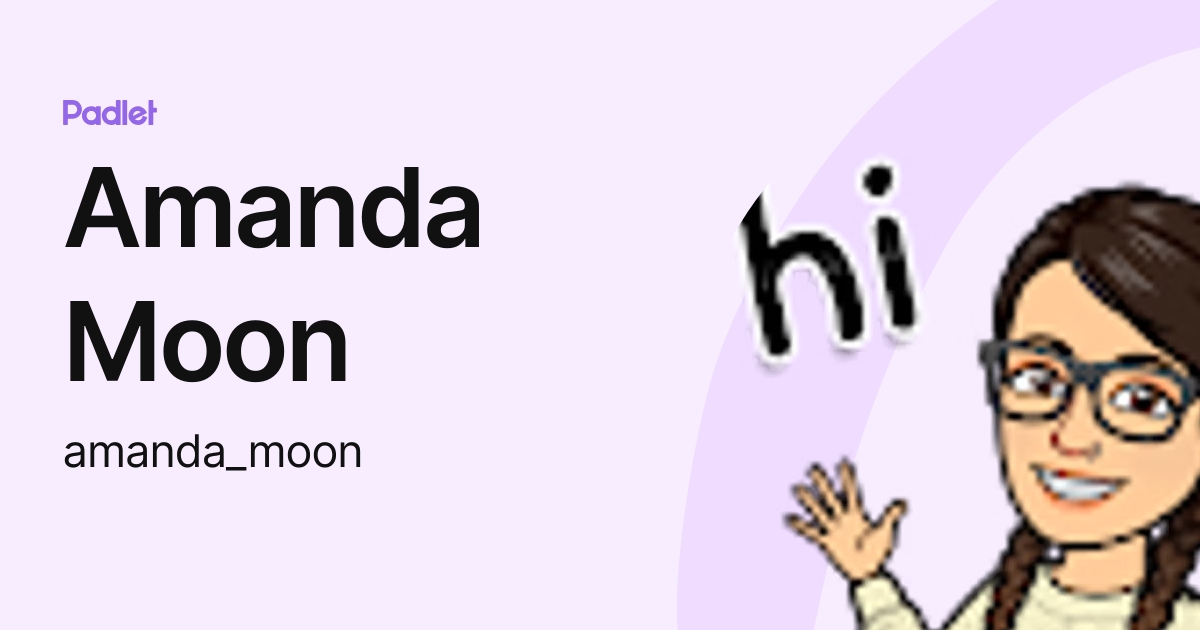 Amanda Moon (amanda_moon) profile | Padlet