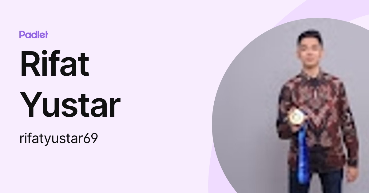 Rifat Yustar (rifatyustar69) profile | Padlet