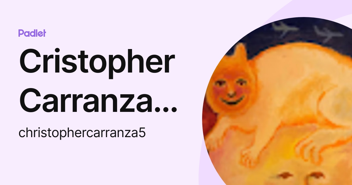 Cristopher Carranza - Class of 2025 (christopher_carranza) profile | Padlet