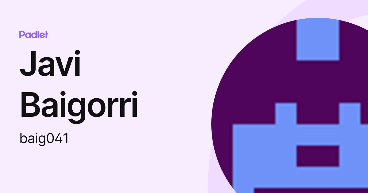 Javi Baigorri (baig041) profile | Padlet