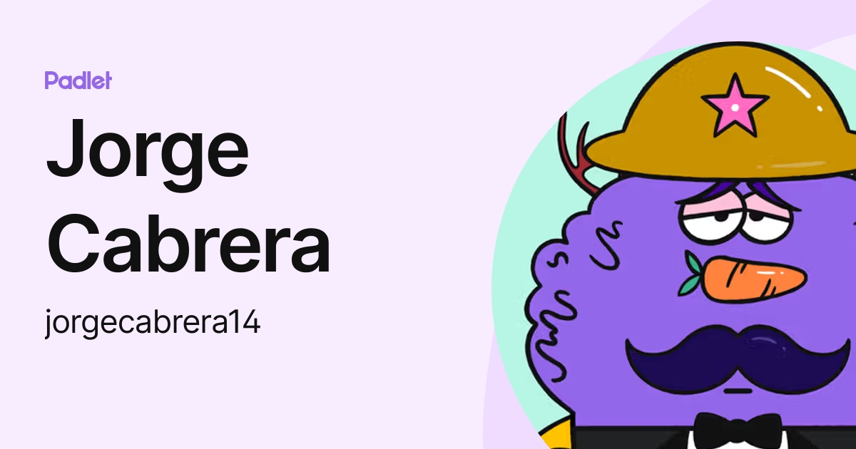 Jorge Cabrera (jorgecabrera14) profile | Padlet