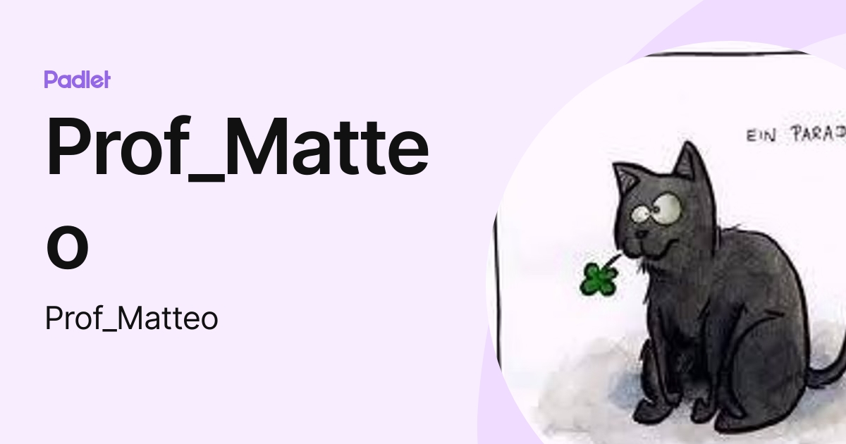 Prof Matteo Prof Matteo Profile Padlet