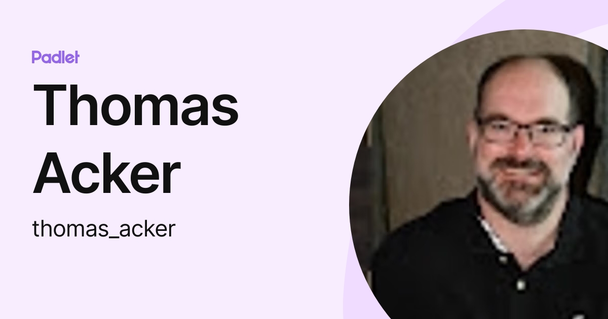 Thomas Acker (thomas_acker) profile | Padlet