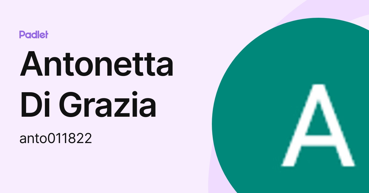 Antonetta Di Grazia (anto011822) profile | Padlet