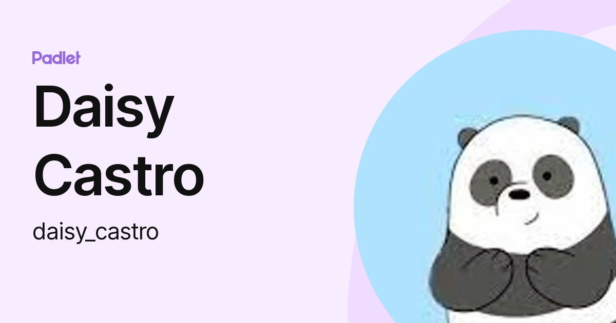 Daisy Castro (daisy_castro) profile | Padlet