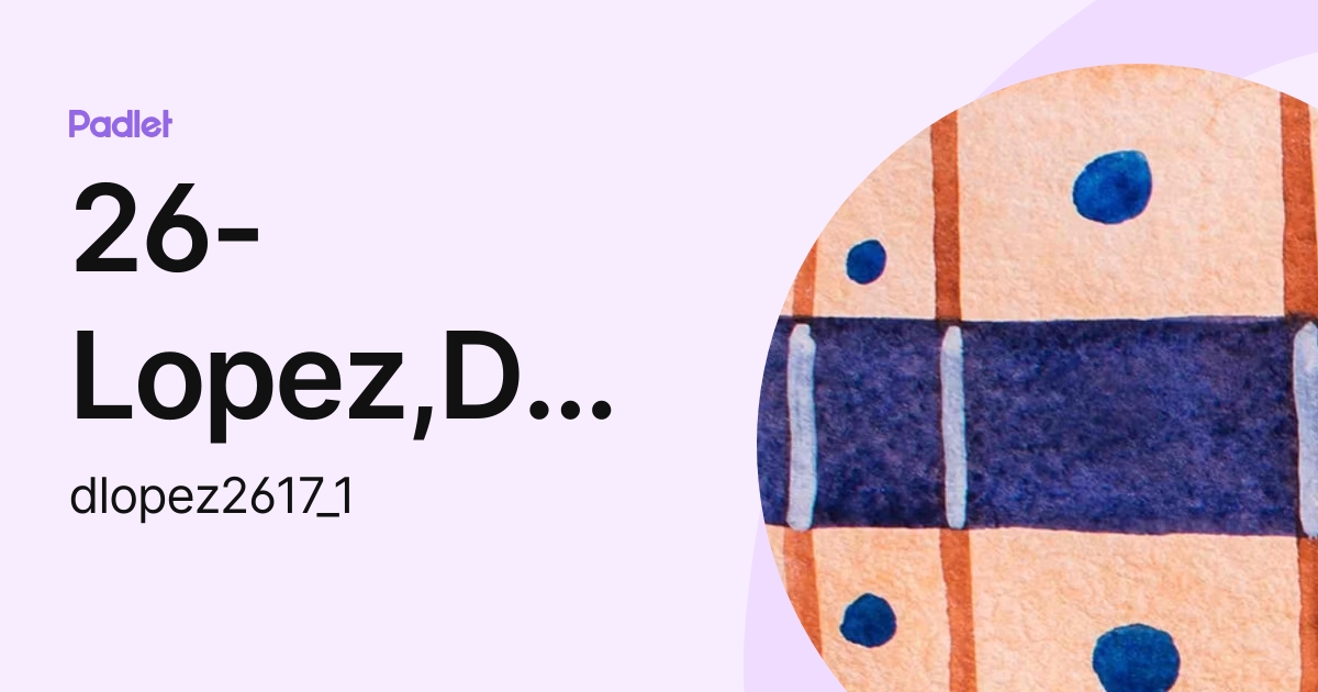 26-Lopez,Danilo (dlopez264) profile | Padlet