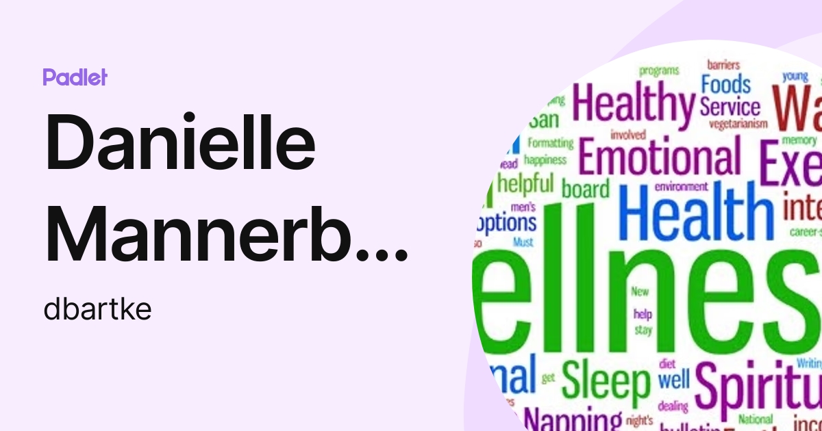 Danielle Mannerberg (dbartke) profile | Padlet