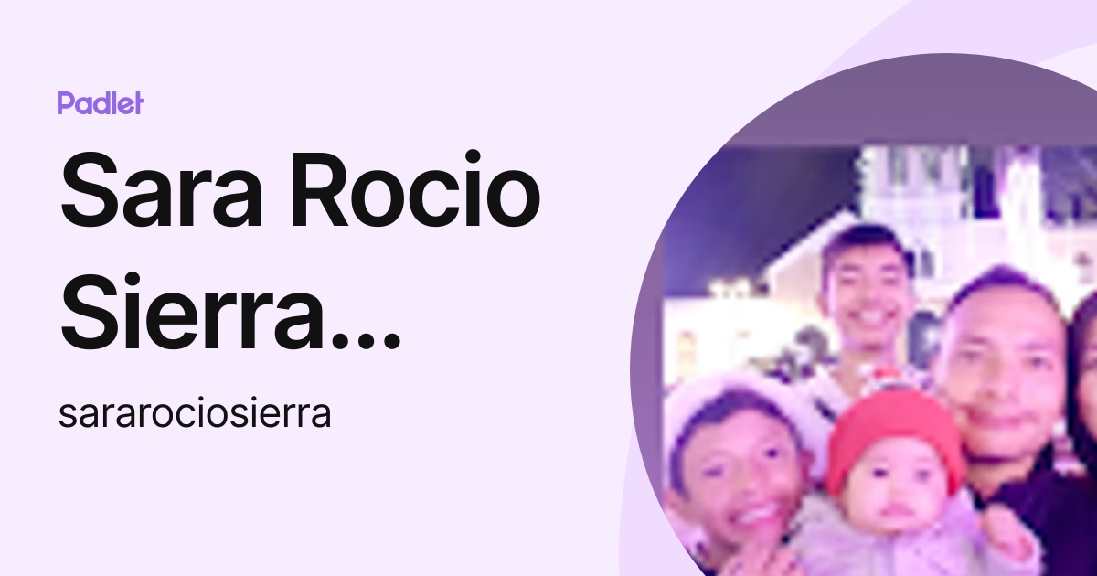 Sara Rocio Sierra Fonseca (sararociosierra) profile | Padlet