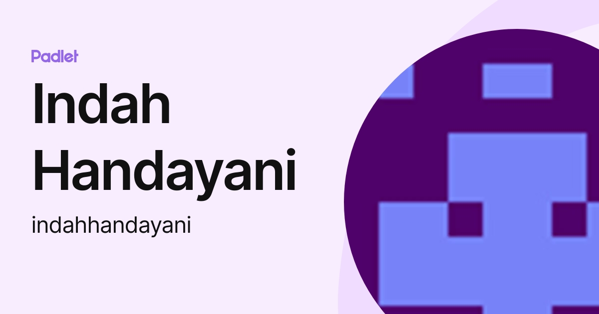 Indah Handayani (indahhandayani) profile | Padlet