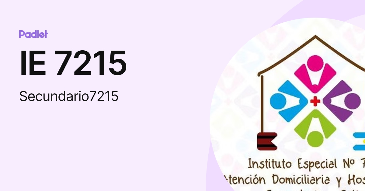 IE 7215 (Secundario7215) profile | Padlet