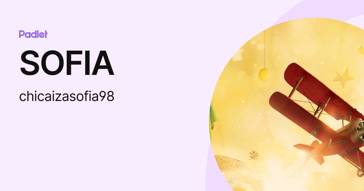 SOFIA (chicaizasofia98) profile | Padlet