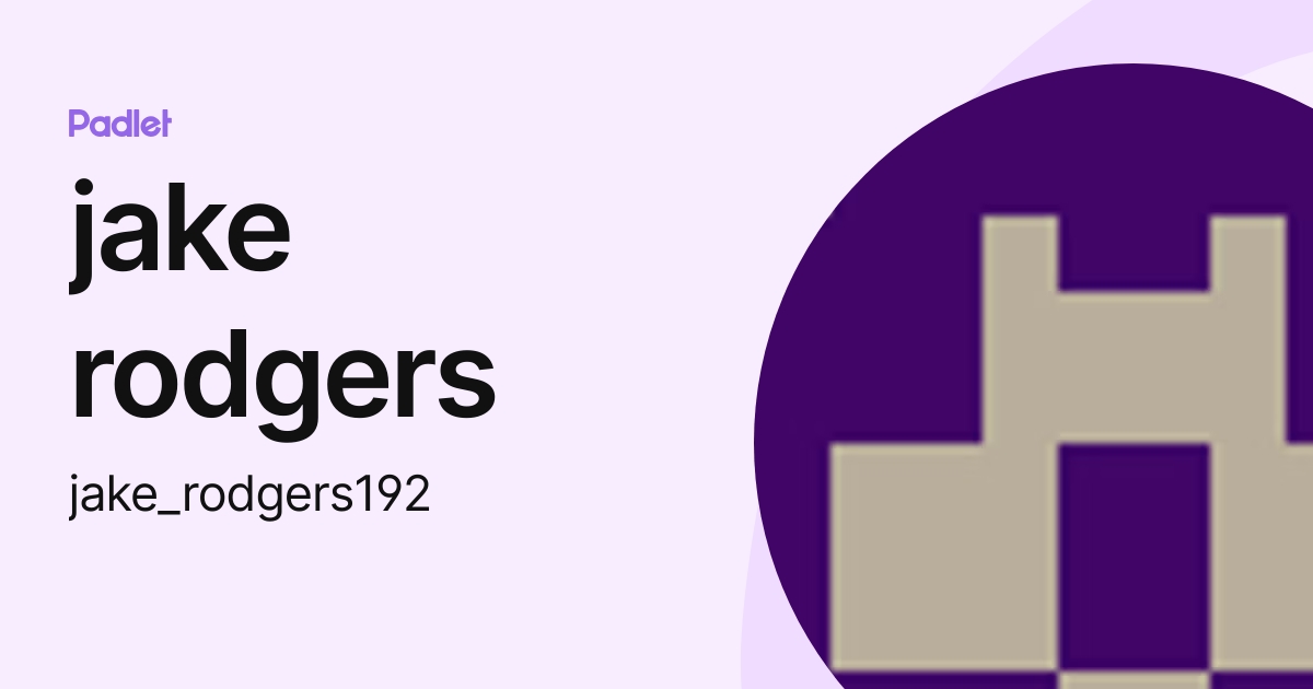 jake rodgers (jake_rodgers192) profile | Padlet