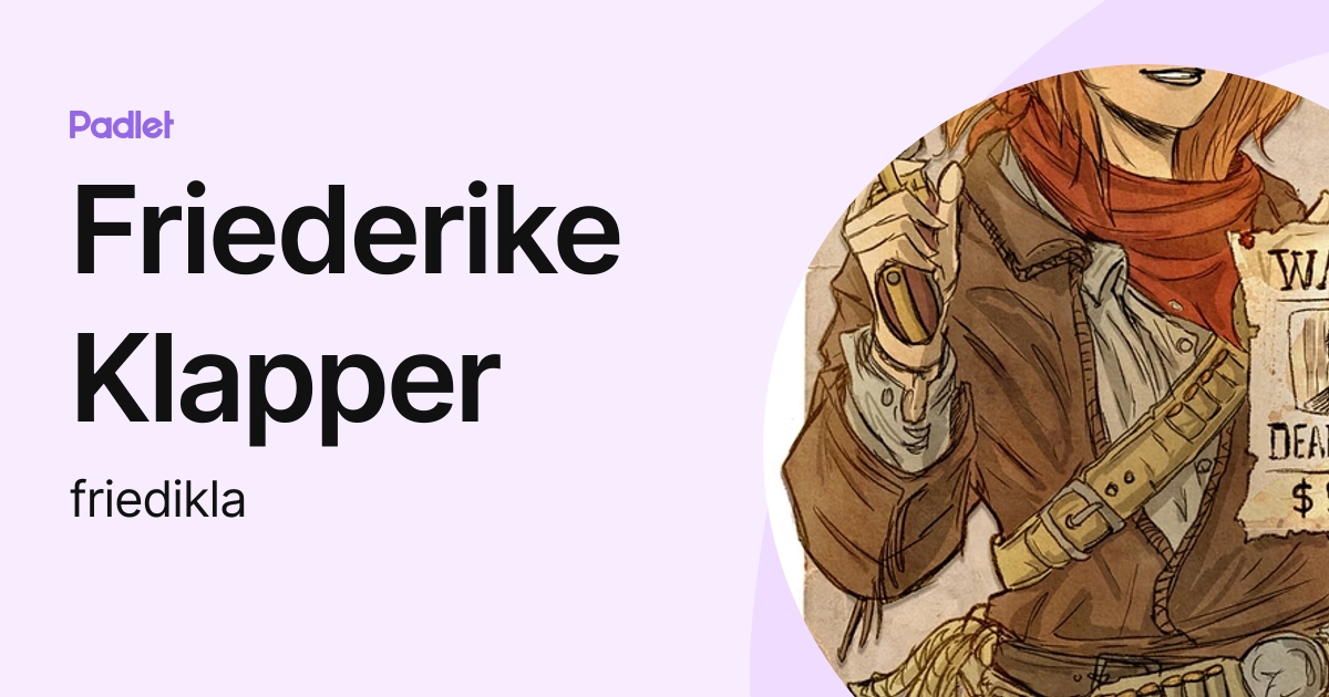 Friederike Klapper (friedikla) profile | Padlet