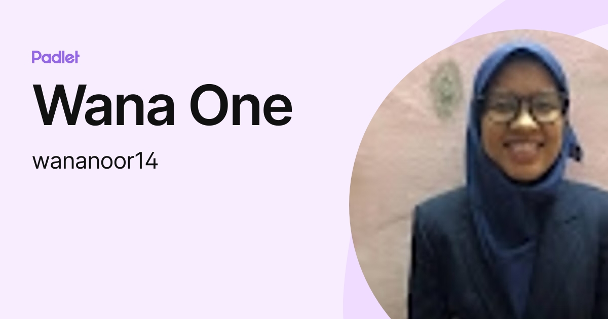 Wana One (wananoor14) profile | Padlet