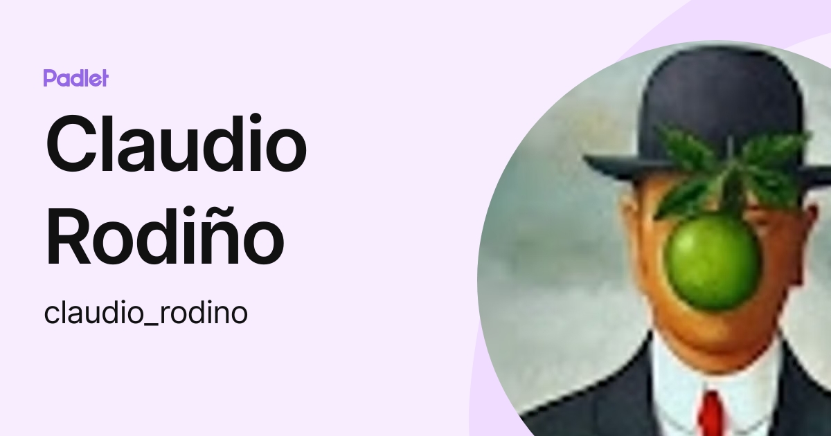 Claudio Rodiño (claudio_rodino) profile | Padlet
