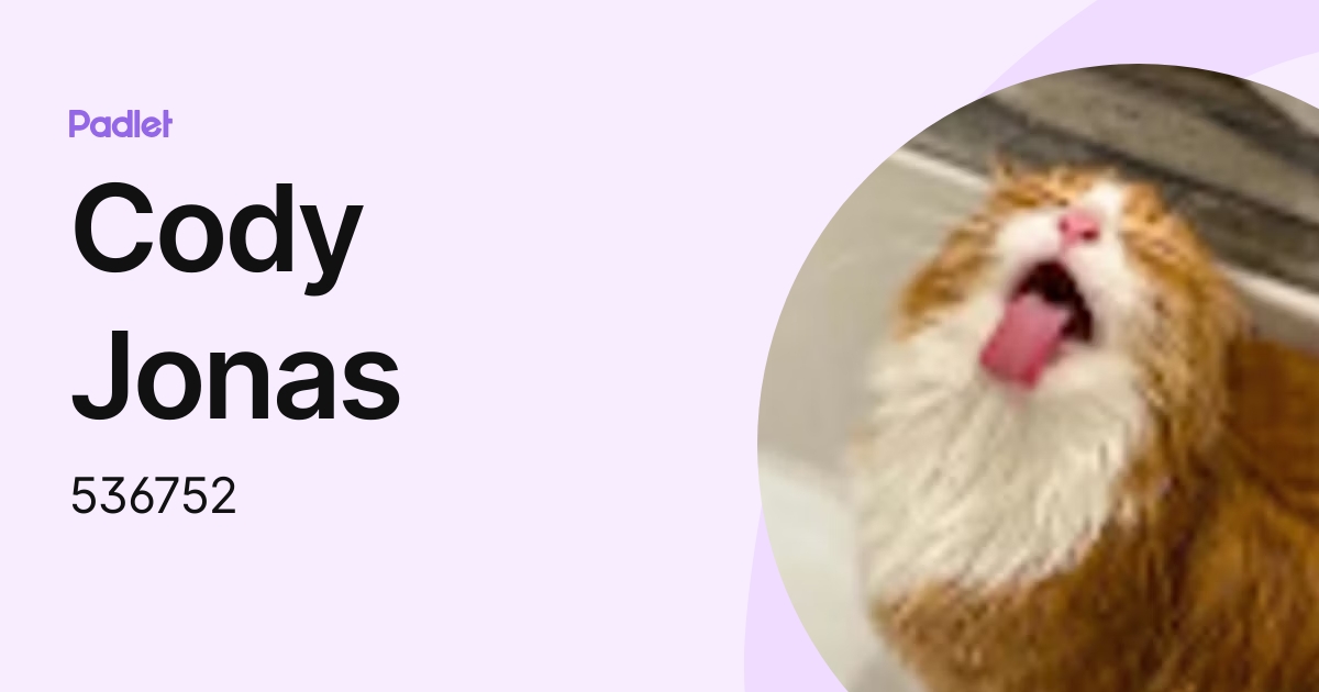 Cody Jonas (536752) profile | Padlet