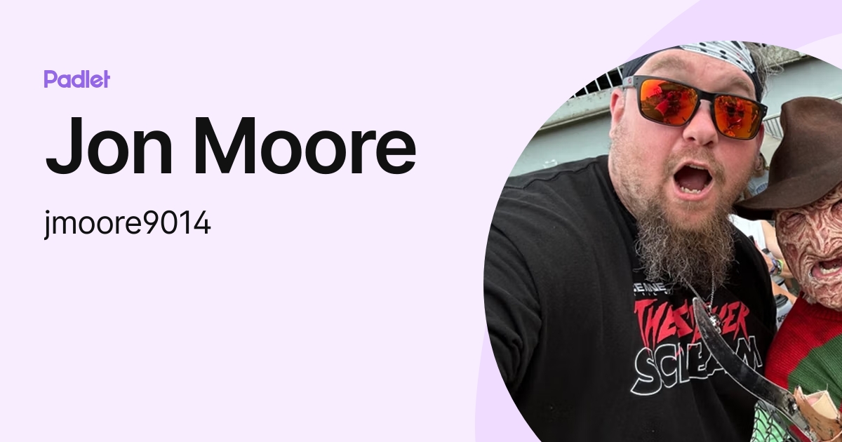 Jon Moore (jmoore9014) profile | Padlet