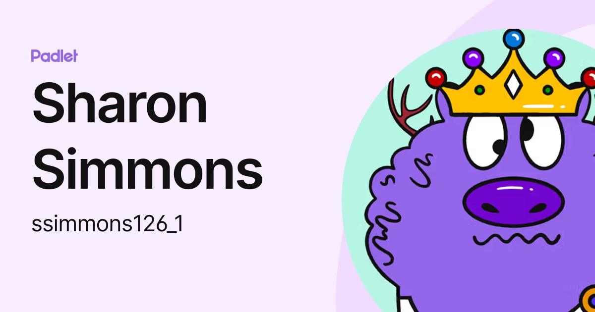 Sharon Simmons (ssimmons126_1) profile | Padlet