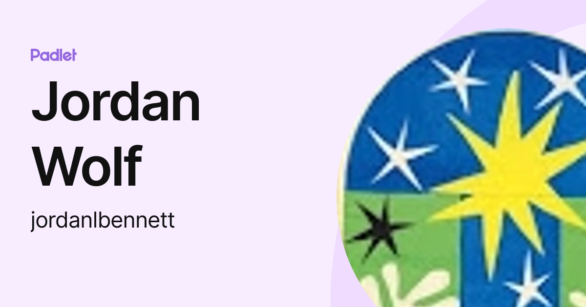 Jordan Wolf (jordanlbennett) profile | Padlet