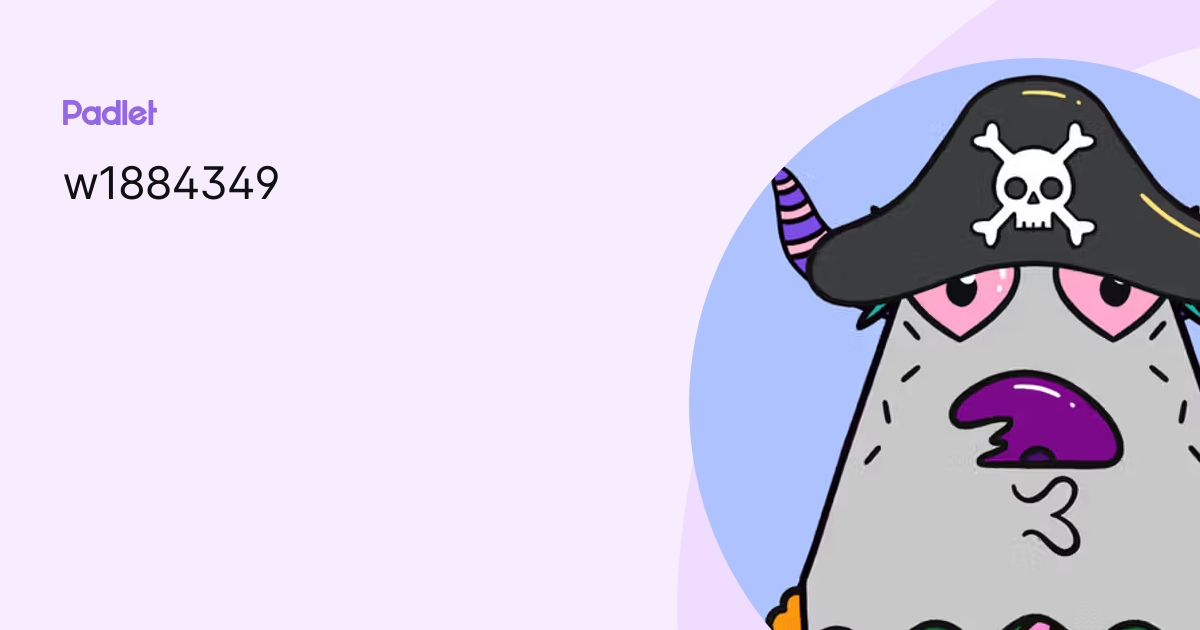 w1884349 profile | Padlet