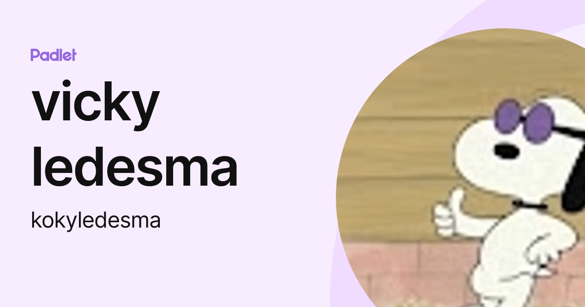 Vicky Ledesma Kokyledesma Profile Padlet