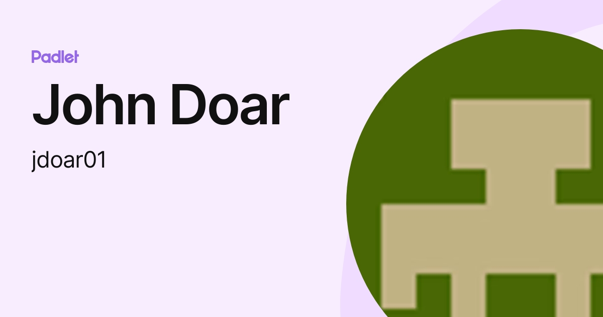John Doar (jdoar01) profile | Padlet