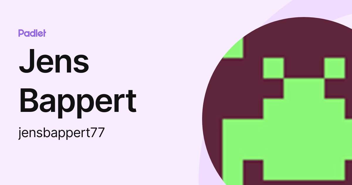 Jens Bappert (jensbappert77) profile | Padlet