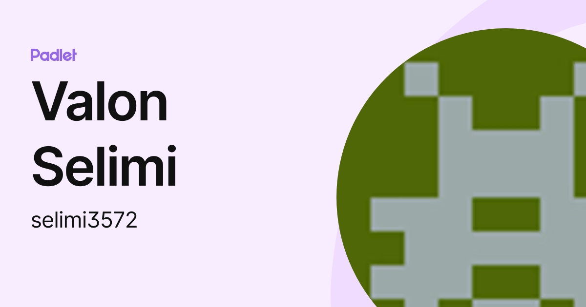 Valon Selimi (selimi3572) profile | Padlet