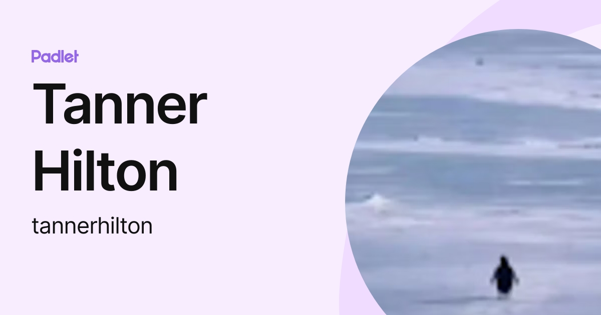 Tanner Hilton (tannerhilton) profile | Padlet
