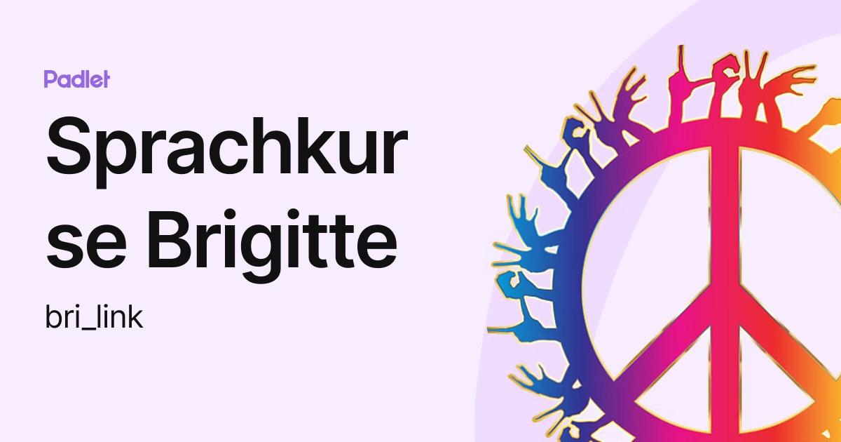 Sprachkurse Brigitte (bri_link) profile | Padlet