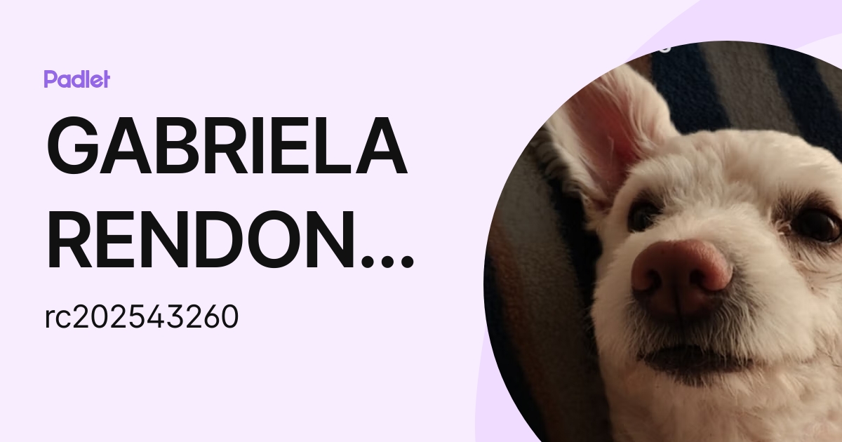 GABRIELA RENDON CELIS (rc202543260) profile | Padlet