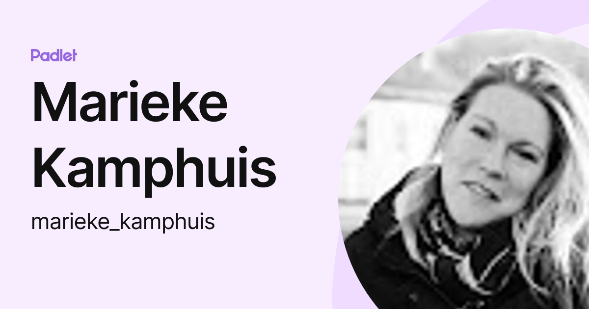 Marieke Kamphuis (marieke_kamphuis) profile | Padlet