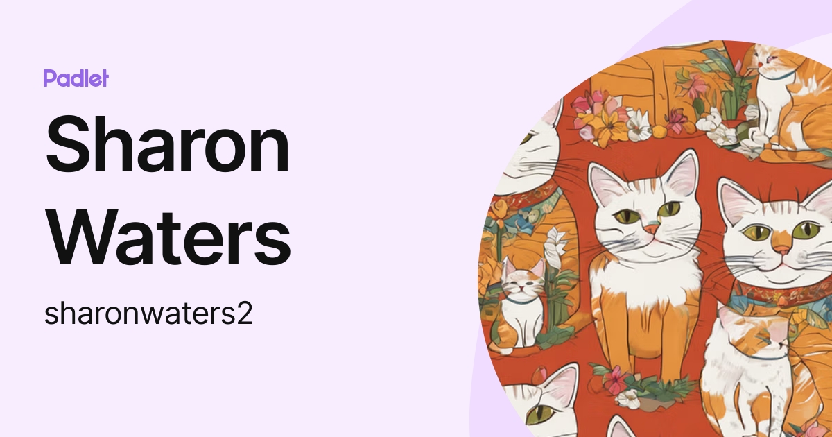 Sharon Waters (sharonwaters2) profile | Padlet