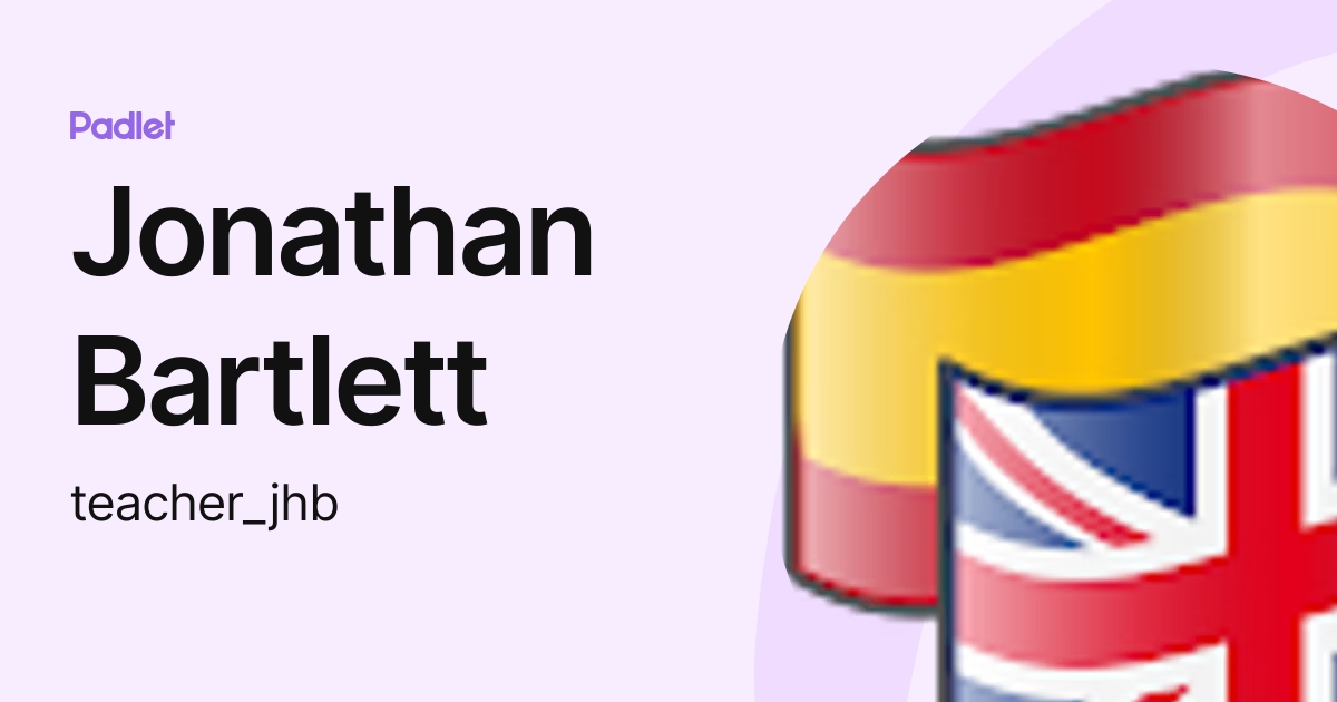 Jonathan Bartlett (teacher_jhb) profile | Padlet