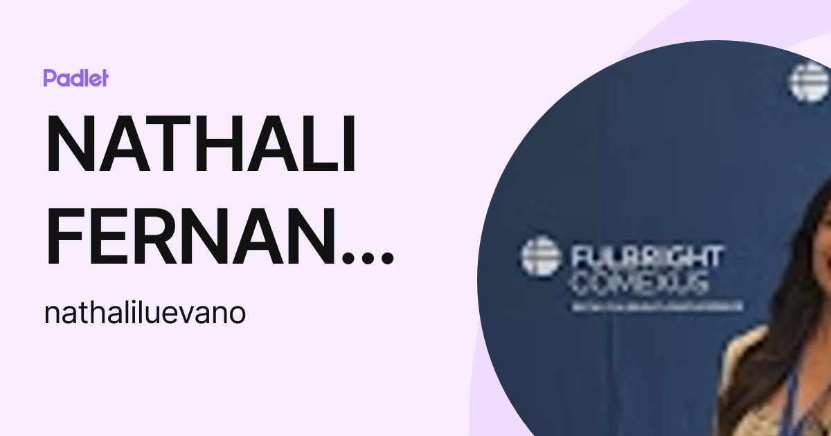 NATHALI FERNANDA LUEVANO RODRIGUEZ (nathaliluevano) profile | Padlet