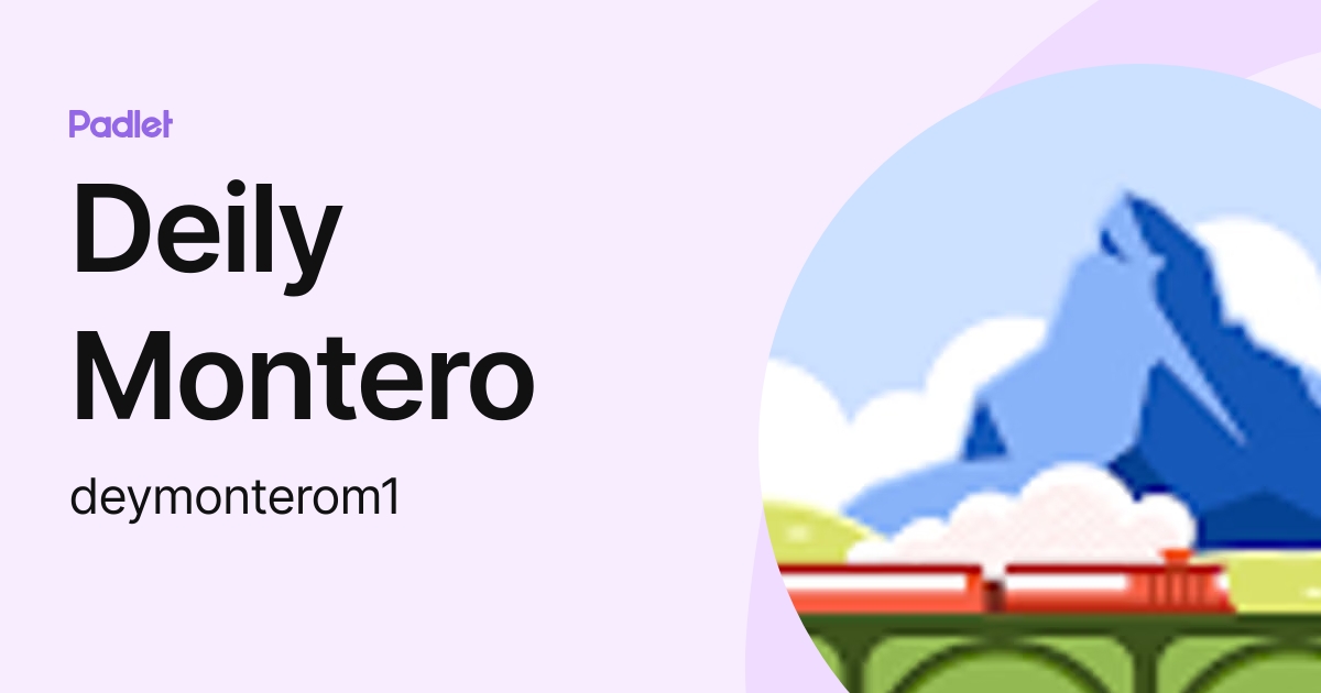 Deily Montero (deymonterom1) profile | Padlet