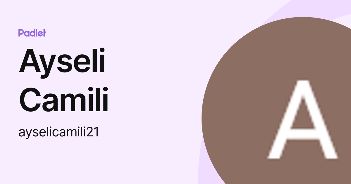 Ayseli Camili (ayselicamili21) profile | Padlet