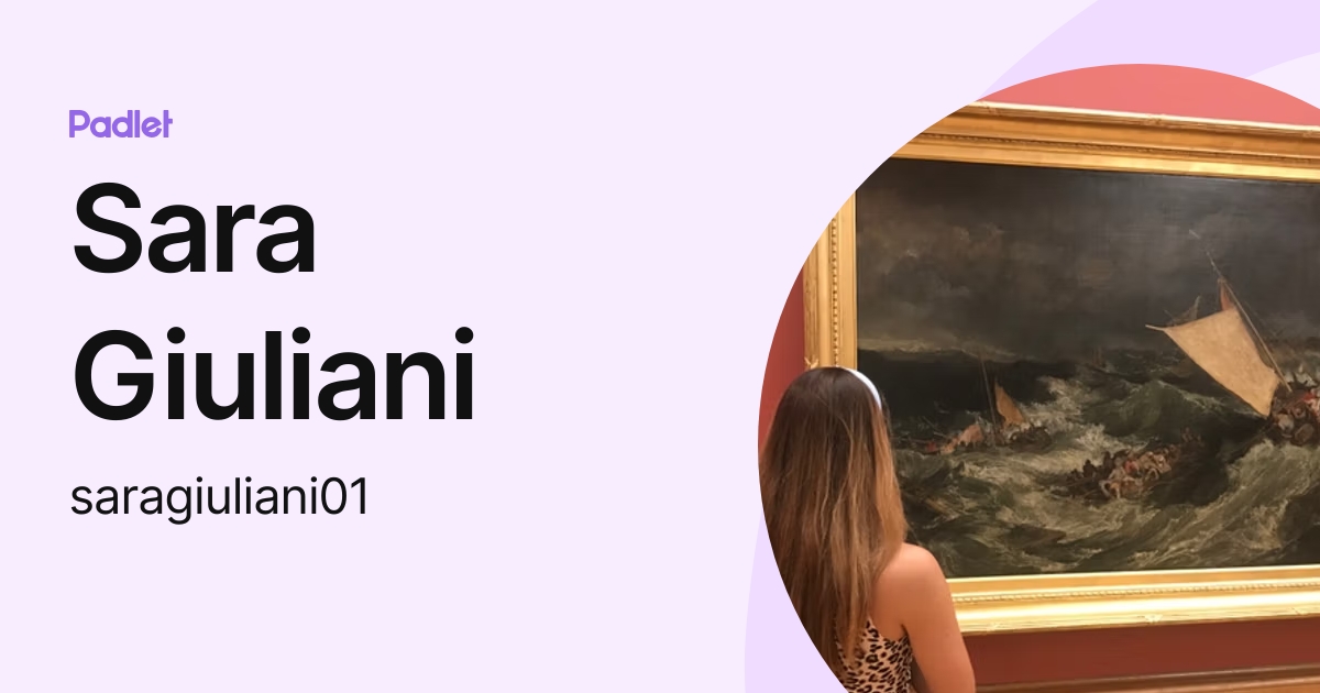 Sara Giuliani (saragiuliani01) profile | Padlet