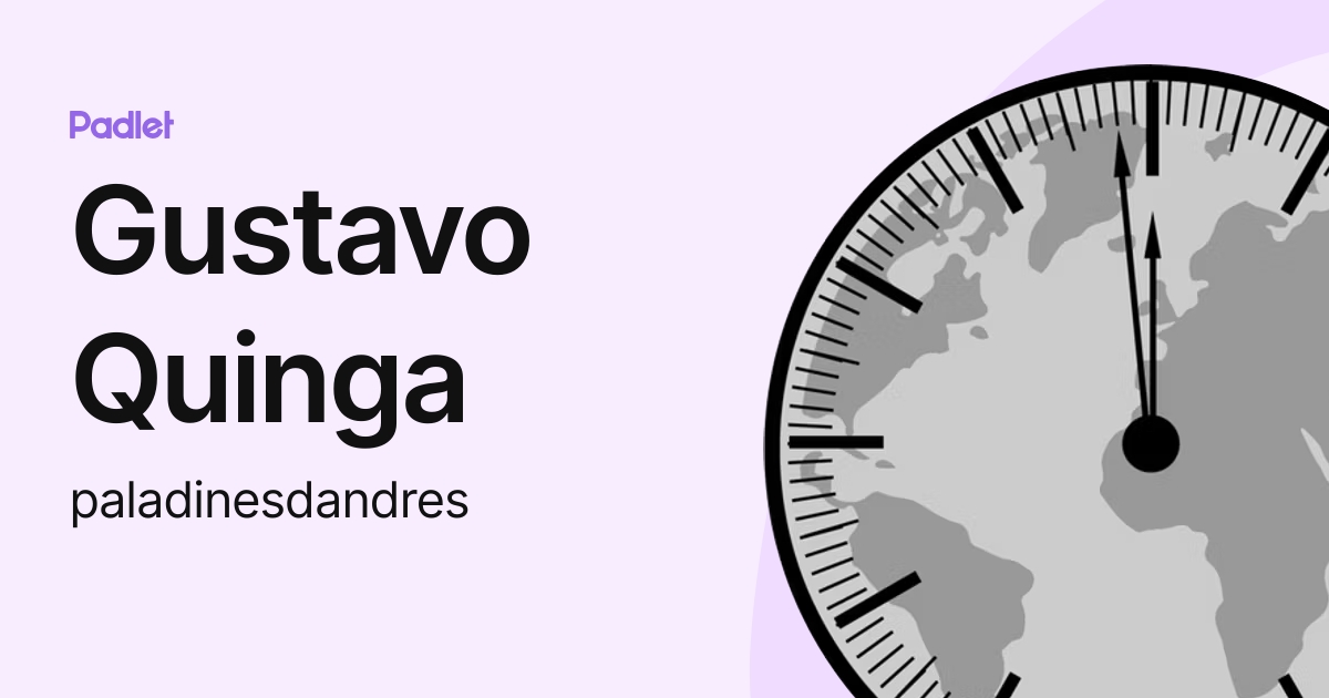 Gustavo Quinga (paladinesdandres) profile | Padlet